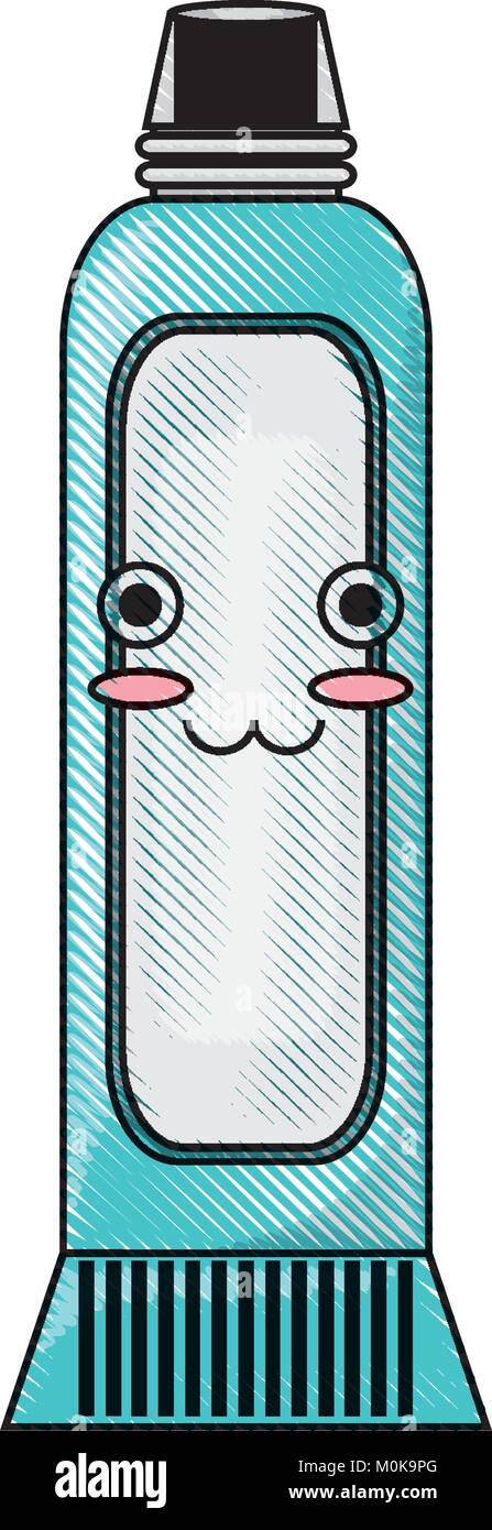 kawaii toothpaste icon image Stock Vector Image & Art - Alamy