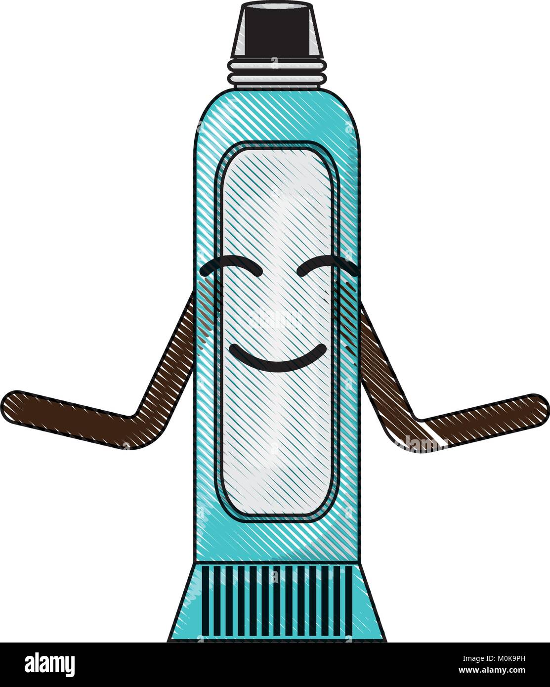 kawaii toothpaste icon image Stock Vector Image & Art - Alamy