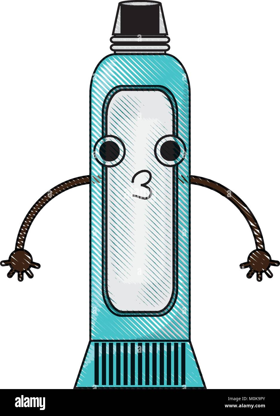 kawaii toothpaste icon image Stock Vector Image & Art - Alamy