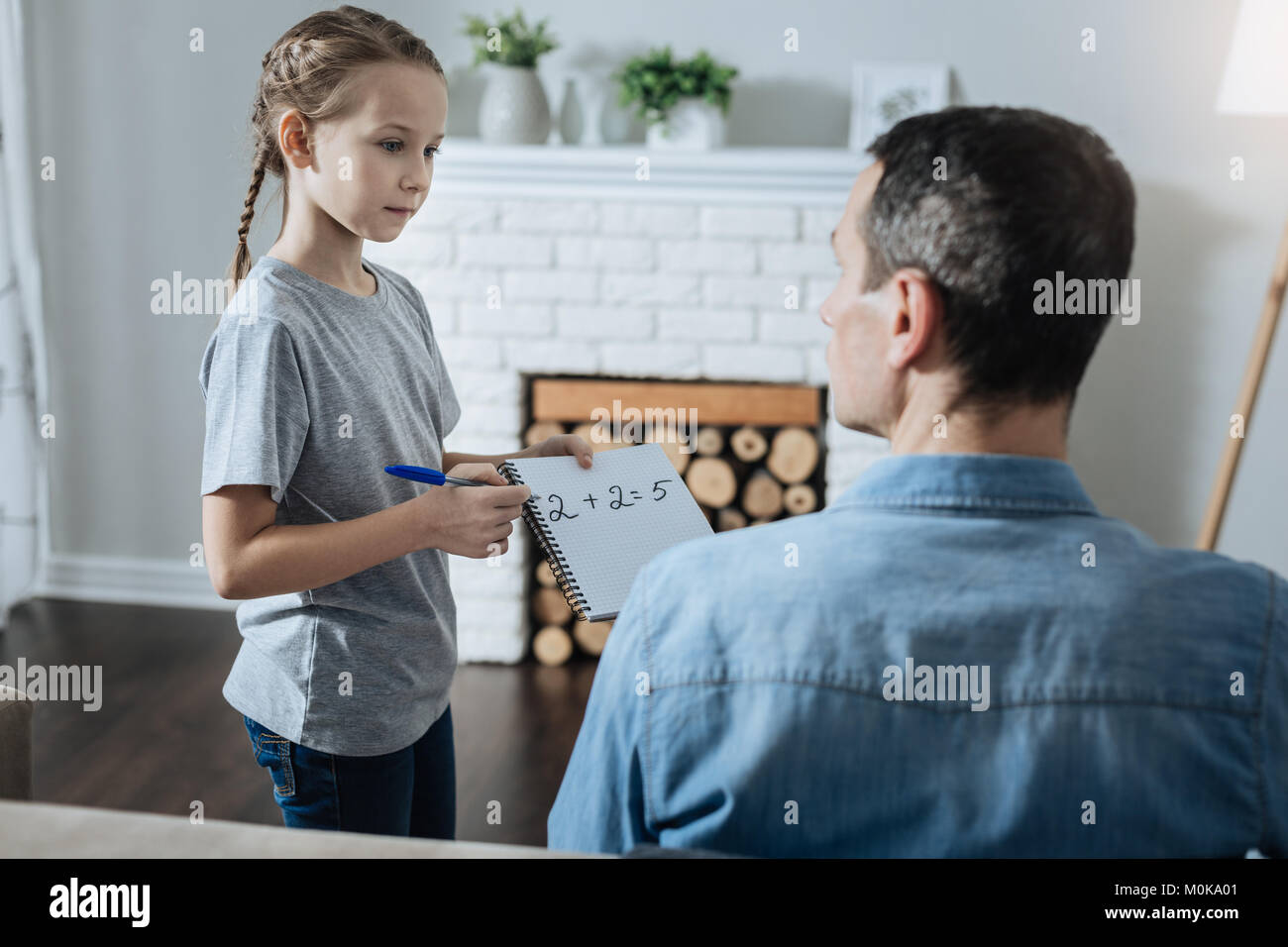 Child asking parent hi-res stock photography and images - Alamy