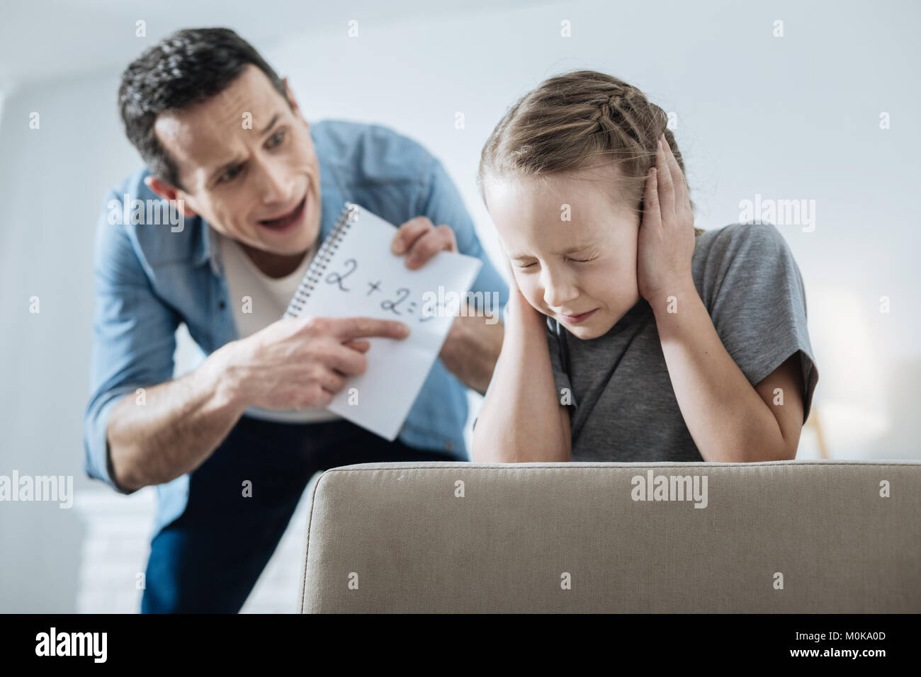 Father comfort daughter sadness hi-res stock photography and images - Alamy