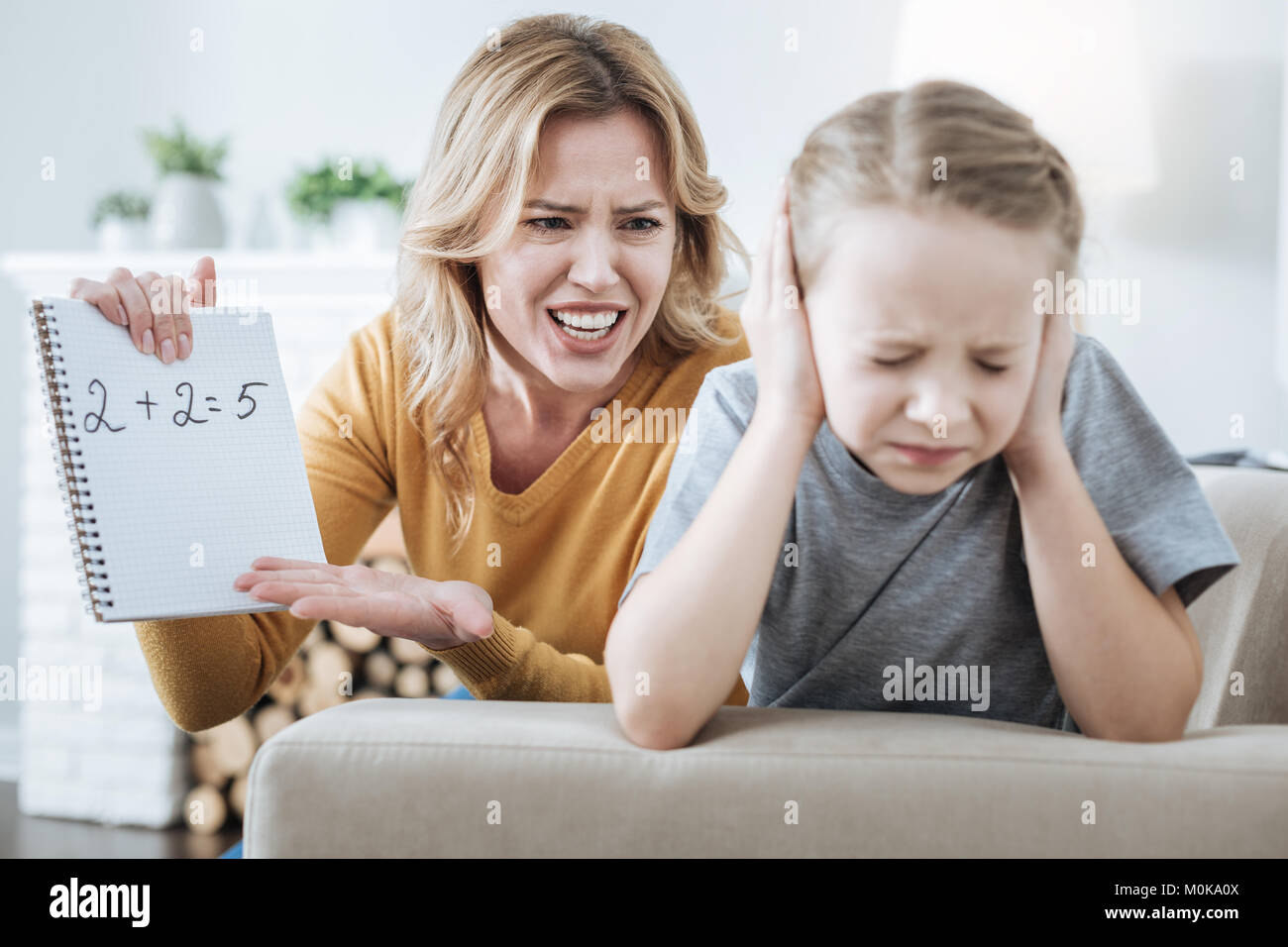 Mother shouting at child hi-res stock photography and images - Alamy