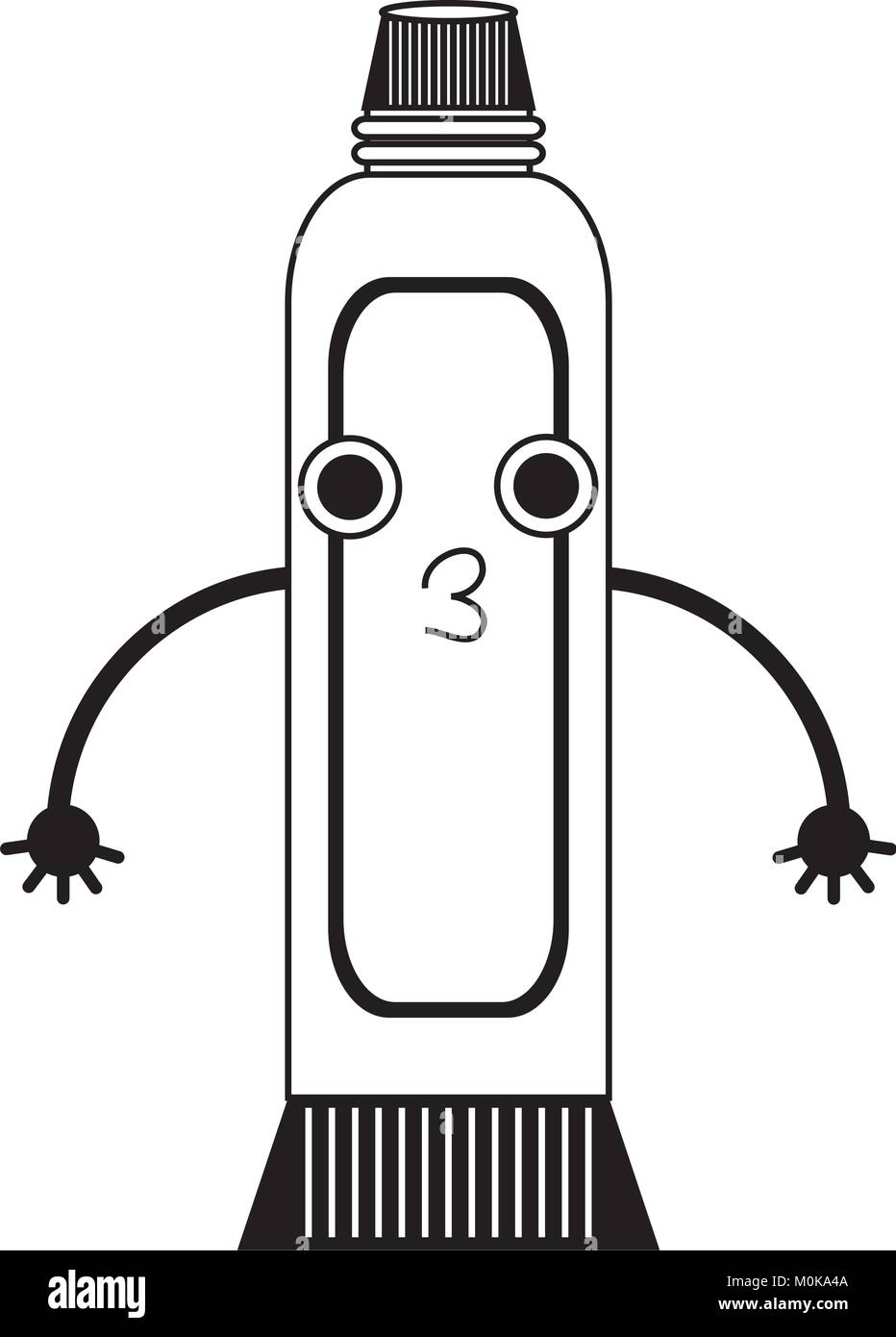 kawaii toothpaste icon image Stock Vector Image & Art - Alamy