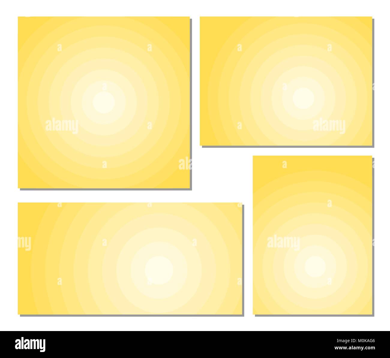 Circle backgrounds template set with different aspect ratio. Sunburst ...
