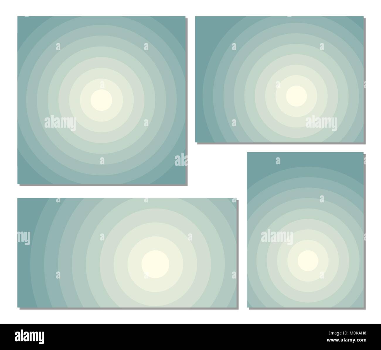 Circle backgrounds template set with different aspect ratio. Sunburst ...