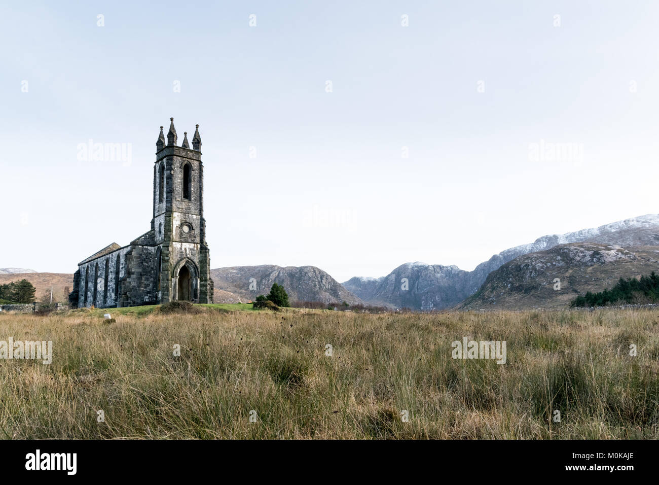 Ruins of Dunlewey church in Donegal Ireland Stock Photo - Alamy