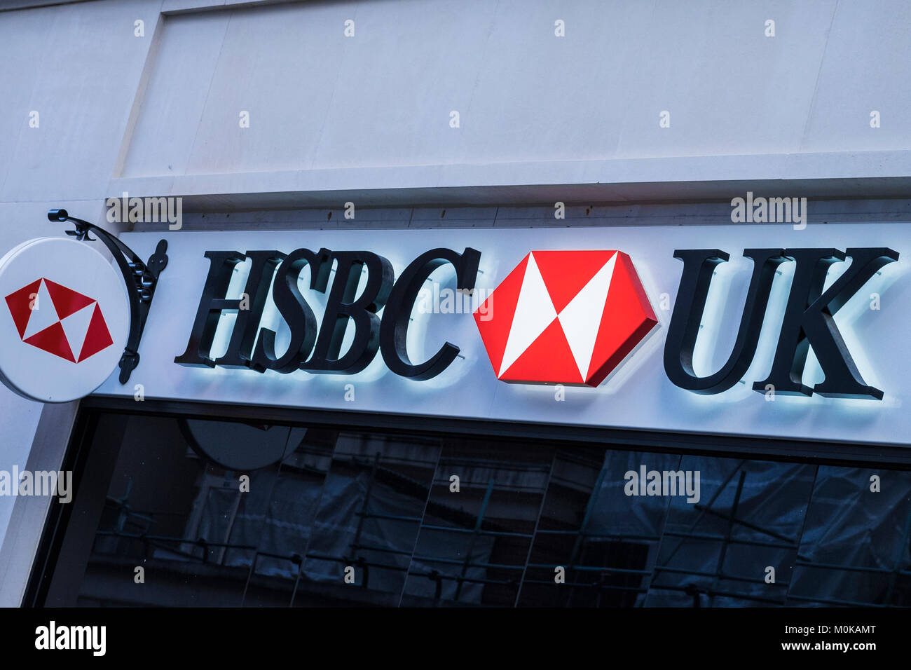 HSBC U.K. Bank Branch sign, London, England, U.K Stock Photo - Alamy