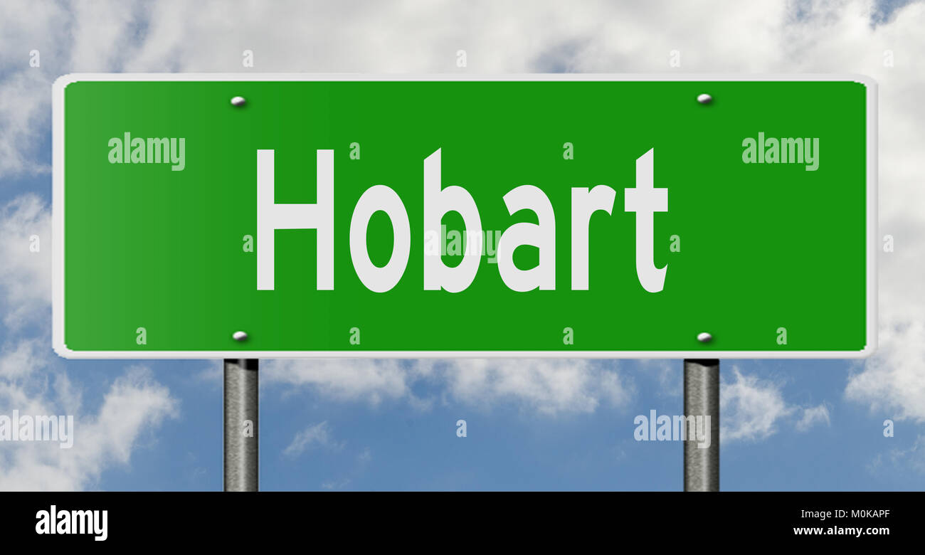 Hobart street sign hi-res stock photography and images - Alamy