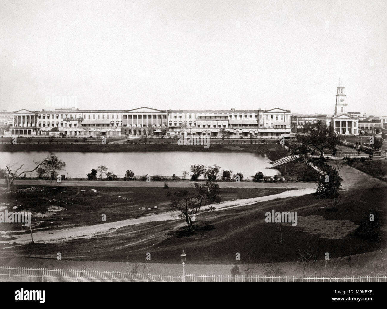 Writers' Building Calcutta, (Kolkata) India c.1860's. The building ...