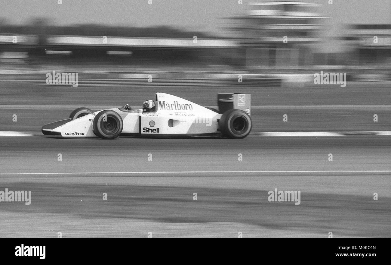 Gerhard Berger, McLaren MP4/7A, Formula One at Silverstone in 1992 ...