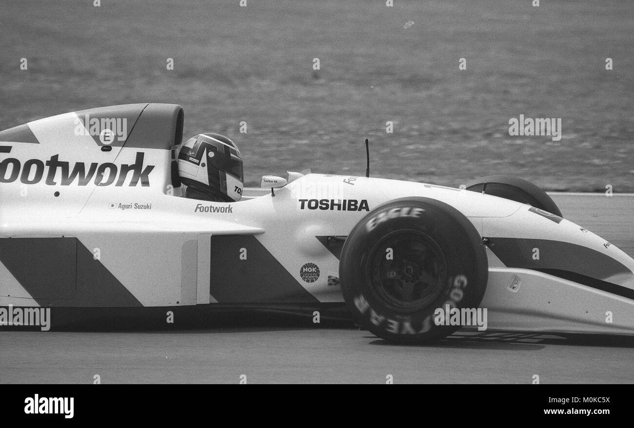 Aguri Suzuki, Footwork FA13, Formula One at Silverstone in 1992 Stock ...