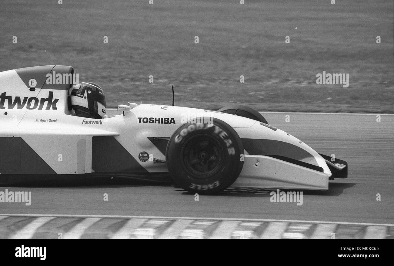Aguri Suzuki, Footwork FA13, Formula One at Silverstone in 1992 Stock ...