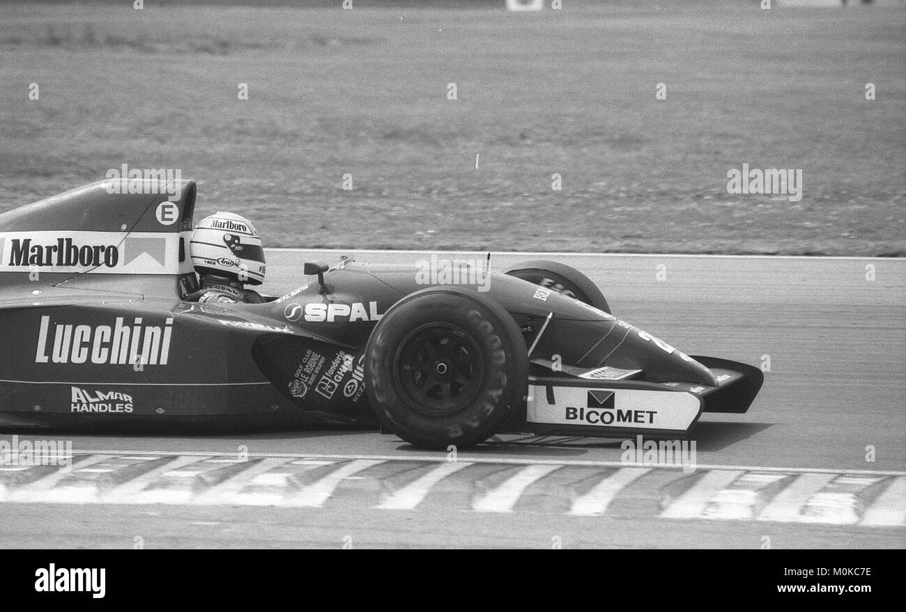 Pierluigi Martini , Dallara F192, Formula One at Silverstone in 1992 ...