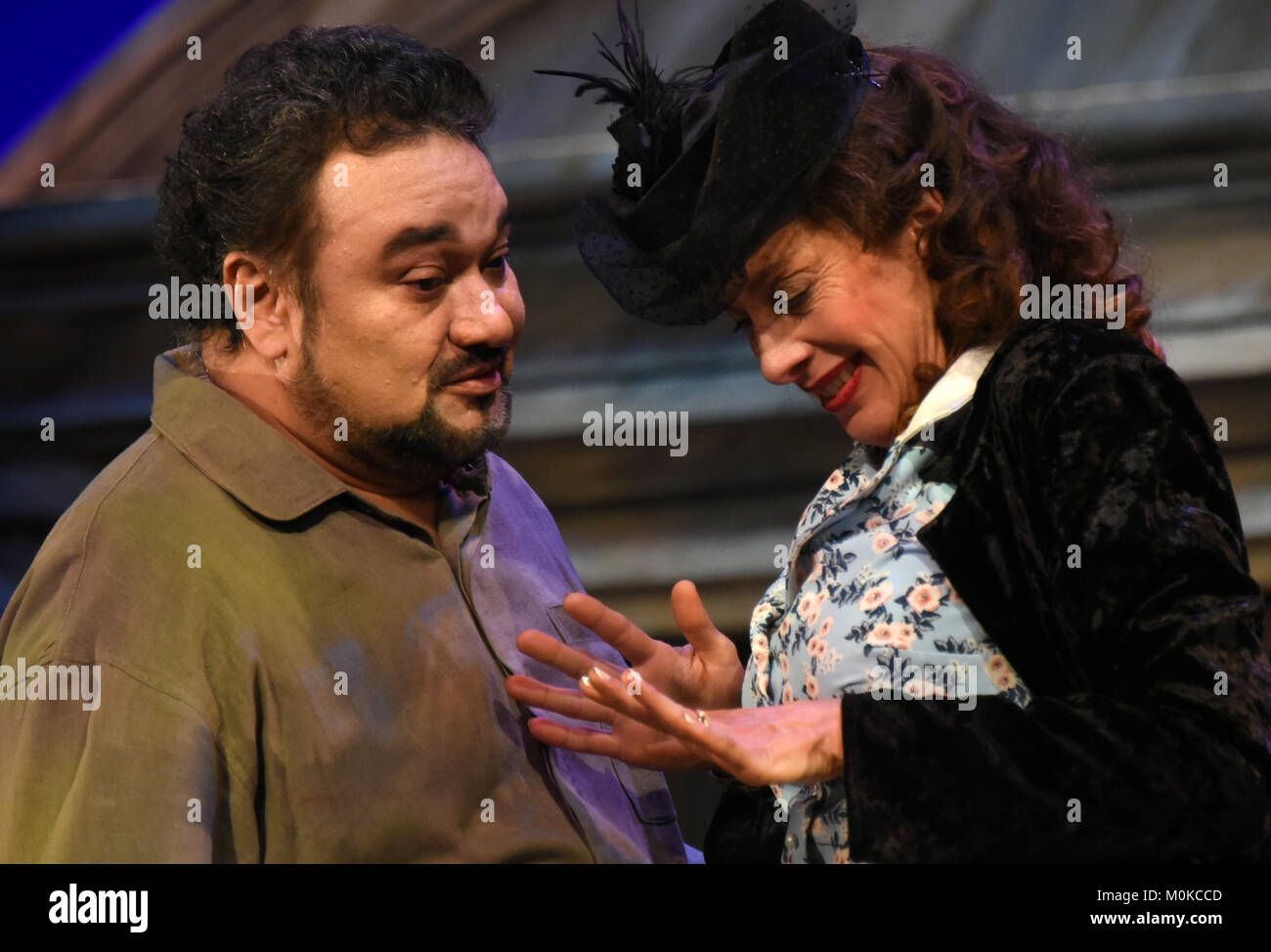 Mexican tenor Ramon Vargas (Mario Сavaradossi) perfoms "Tosca" opera ...