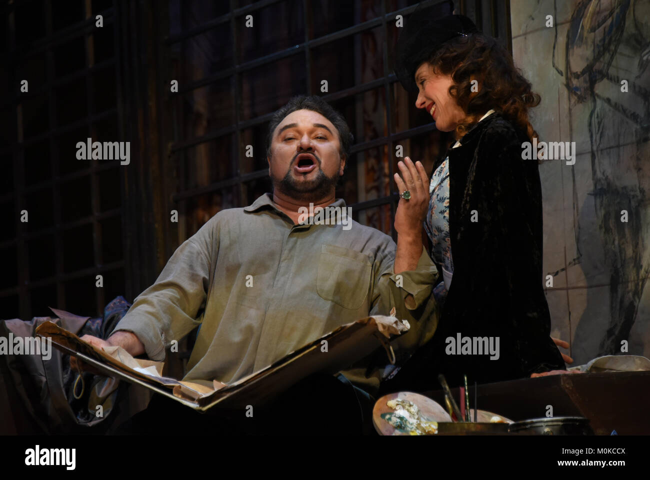 Mexican tenor Ramon Vargas (Mario Сavaradossi) perfoms "Tosca" opera ...