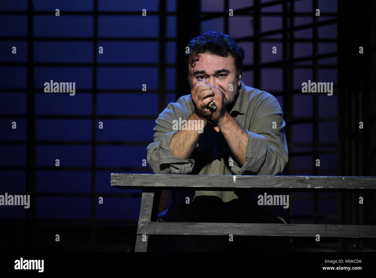 Mexican tenor Ramon Vargas (Mario Сavaradossi) perfoms "Tosca" opera ...