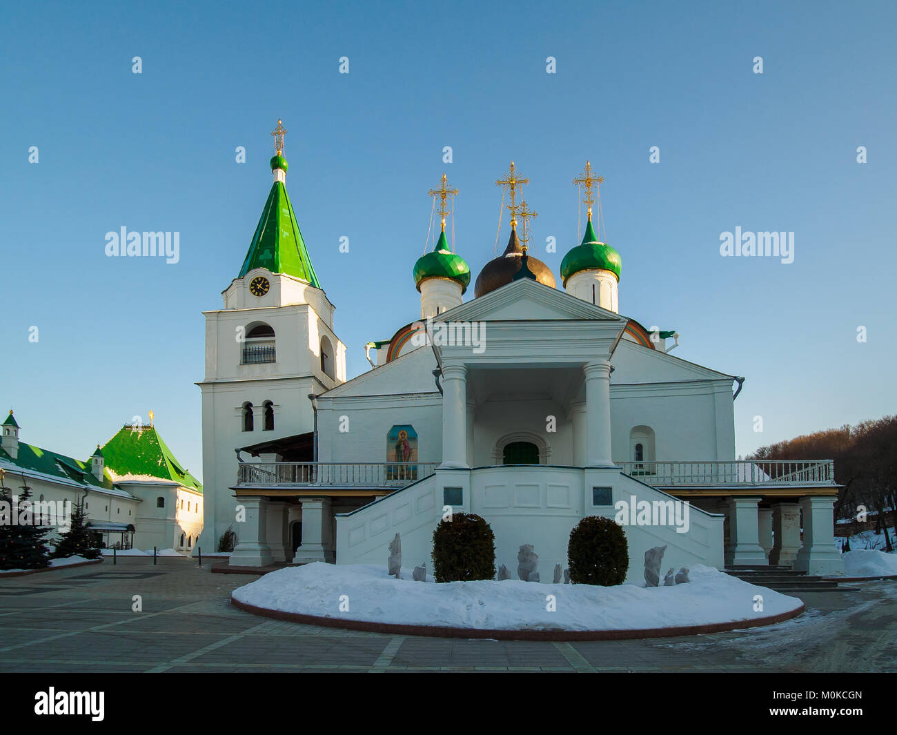 Pechersky monastery at sunset Stock Photo - Alamy