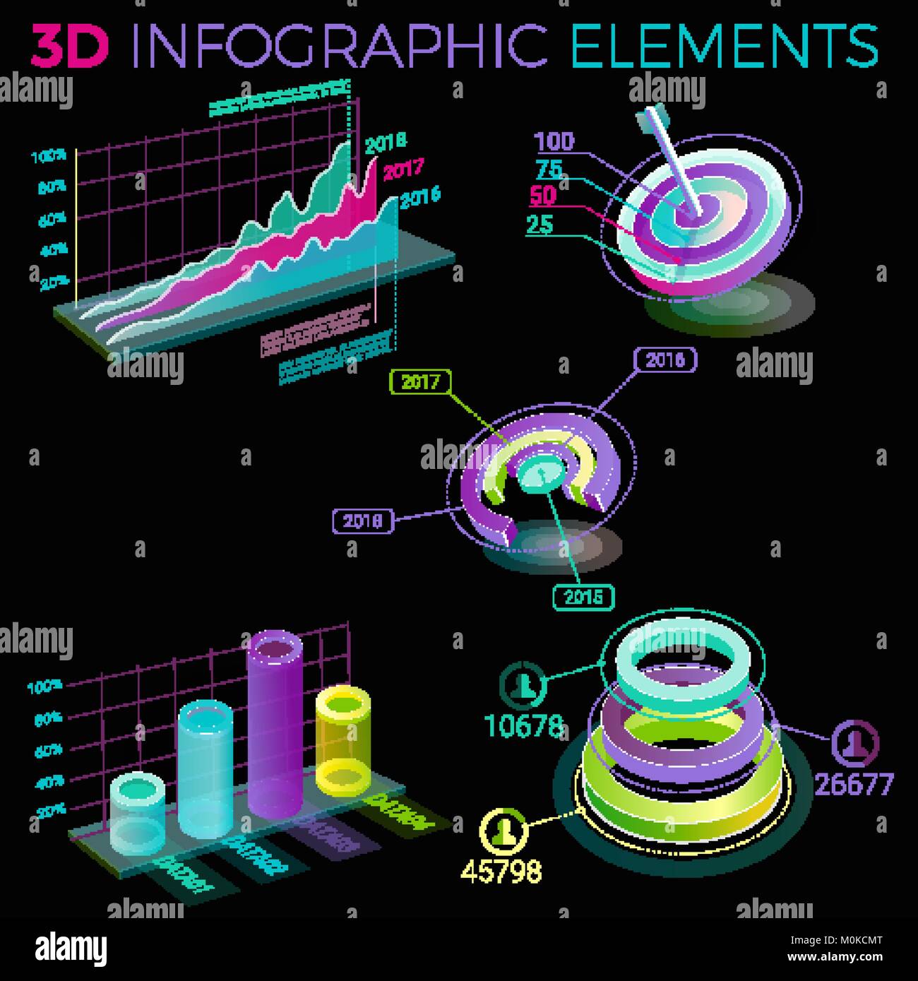 Bright Elements Stock Vector Images Alamy
