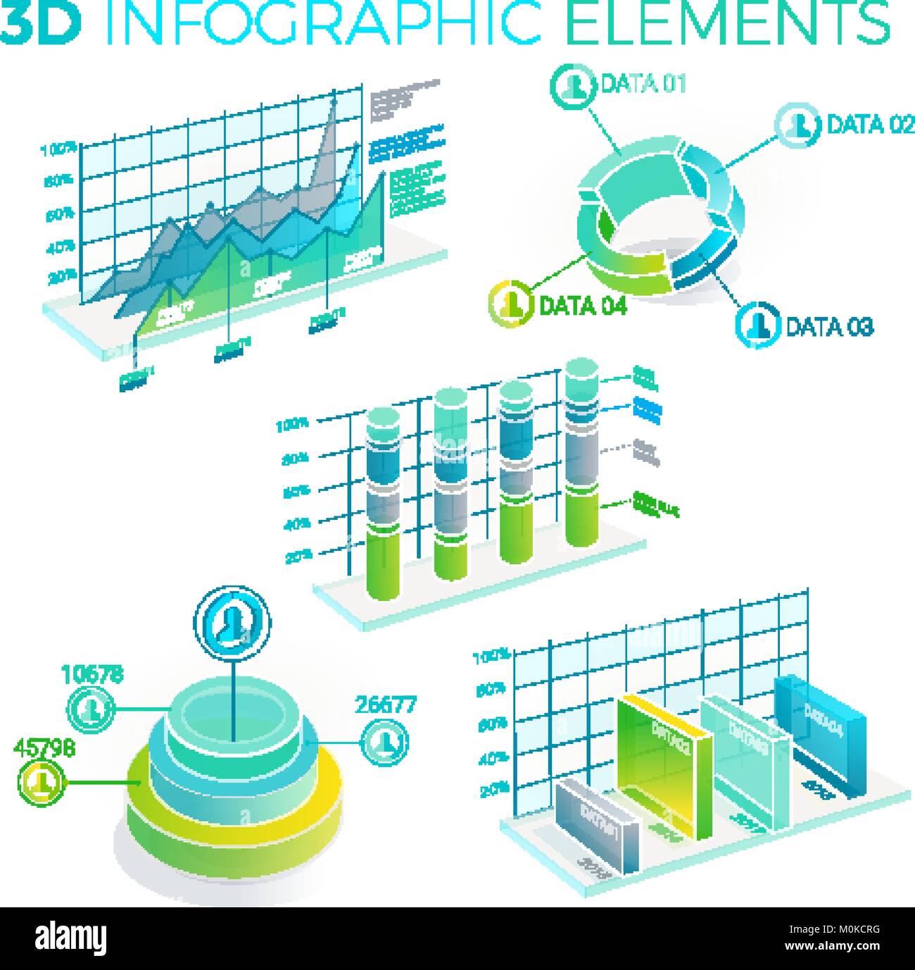 3D Infographic Elements Stock Vector Image & Art - Alamy