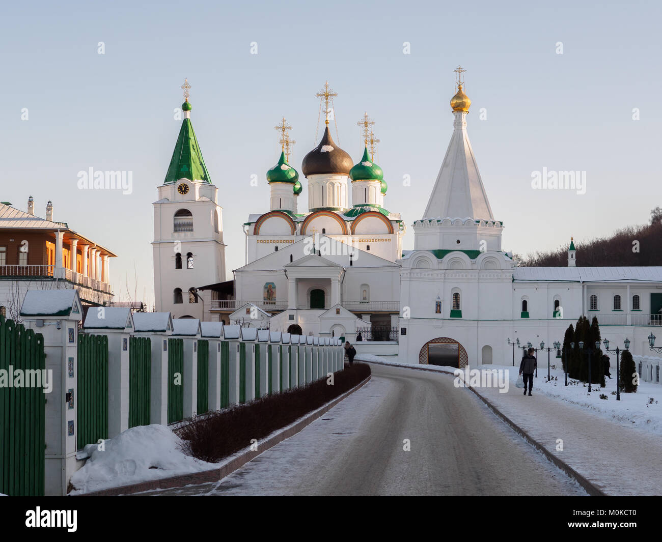 Pechersky monastery at sunset Stock Photo - Alamy