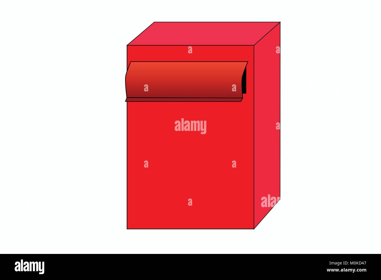 Illustration of a mailbox, vector of a post box/ letter box/ comment ...