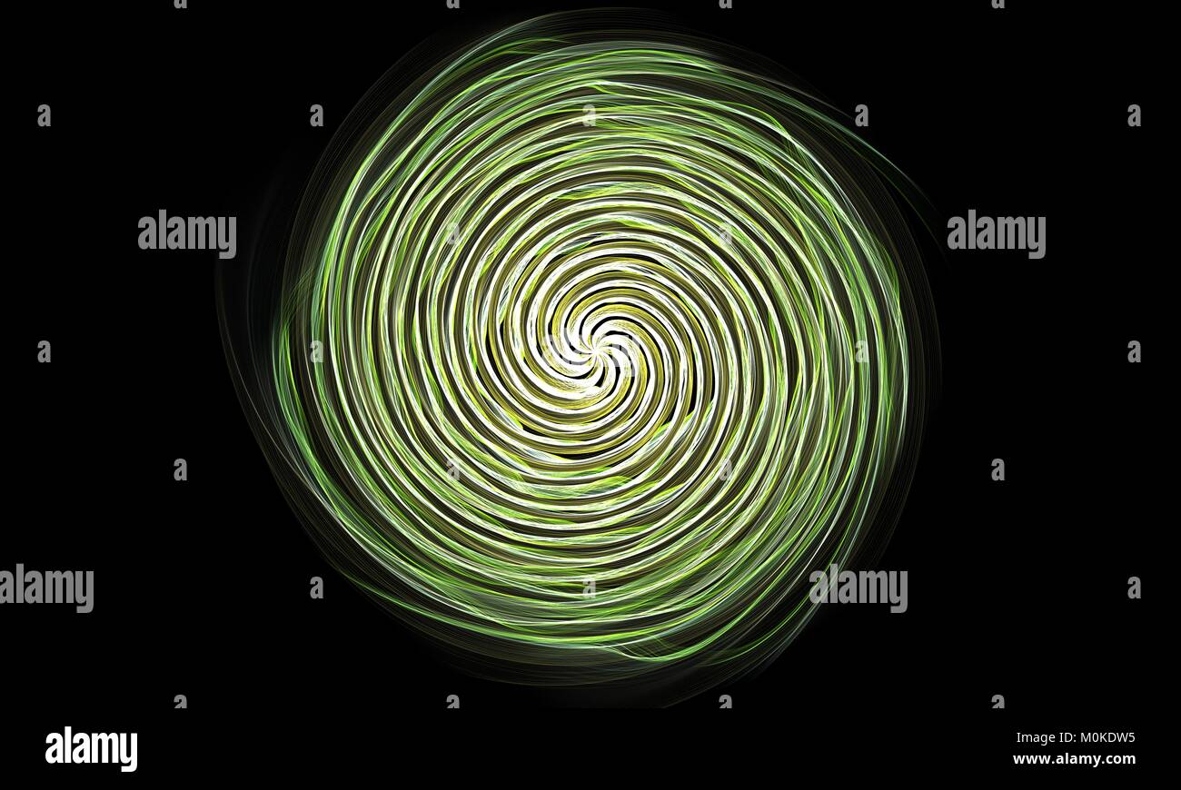 Abstract green lines on black background. Sparkle green light, green ...