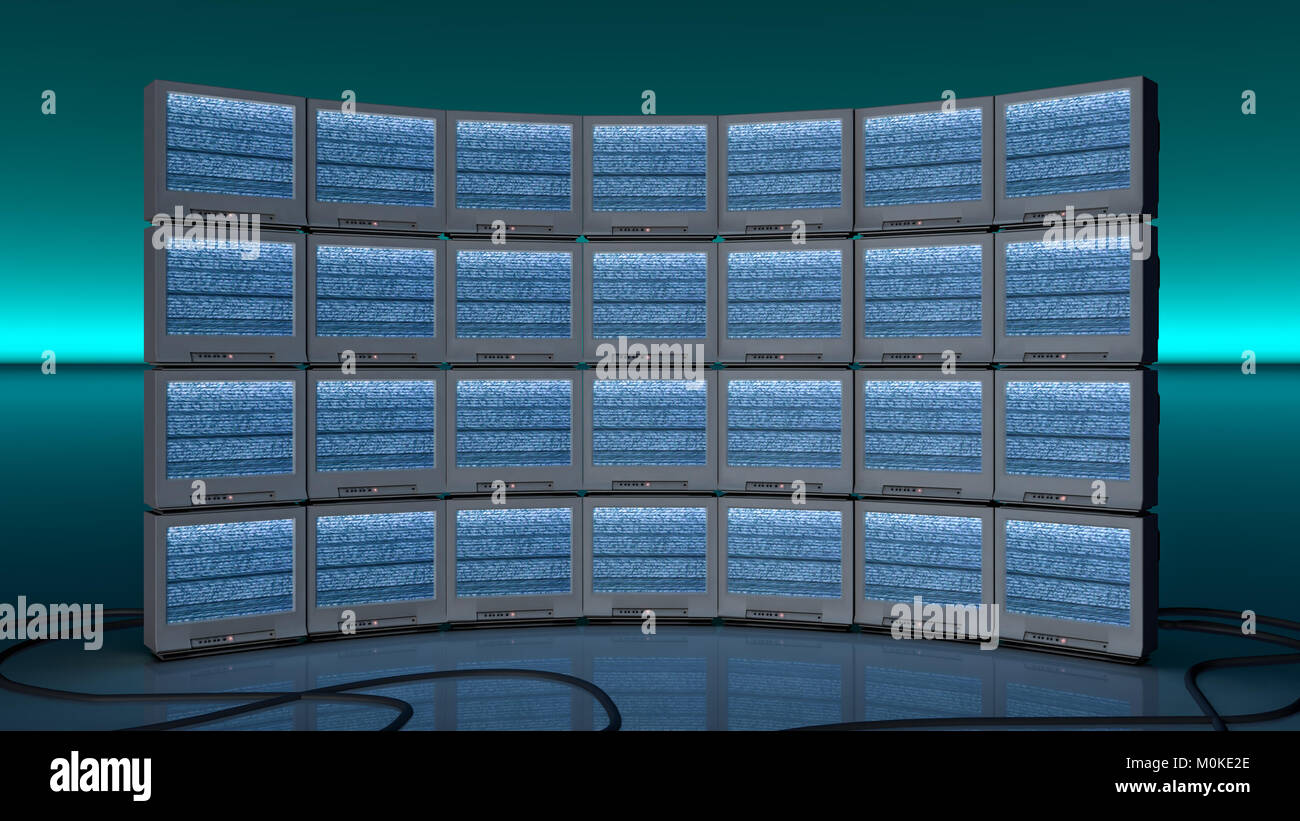 Old tv with static hi-res stock photography and images - Alamy