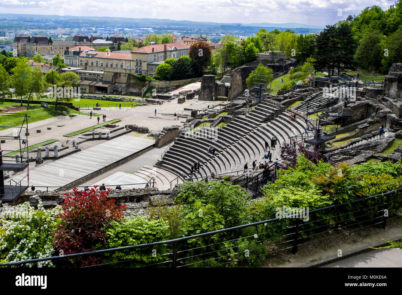 Lyon, Roman amphitheatre Stock Photo - Alamy