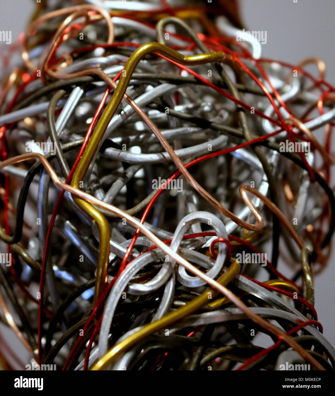 Coiled Metal Wires Stock Photo - Alamy
