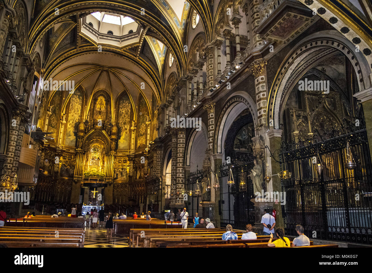 Interior of Montserrat Monastery Stock Photo - Alamy