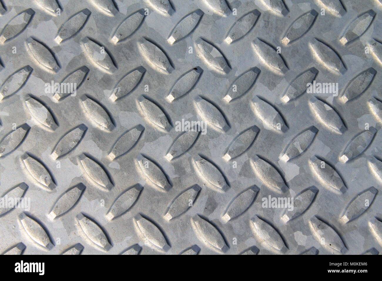 a metal background or texture with tread plate pattern Stock Photo - Alamy
