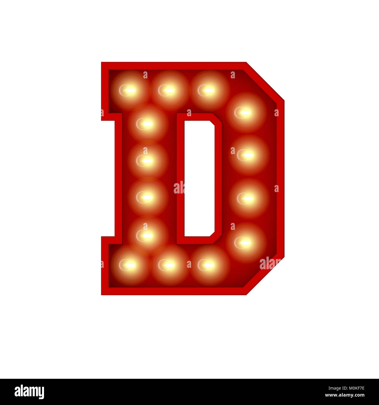 Illuminated letter d hi-res stock photography and images - Alamy