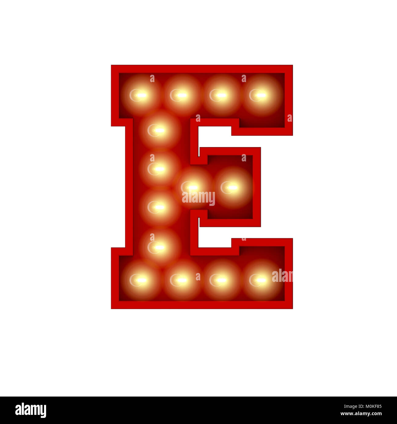 Illuminated letter e hi-res stock photography and images - Alamy