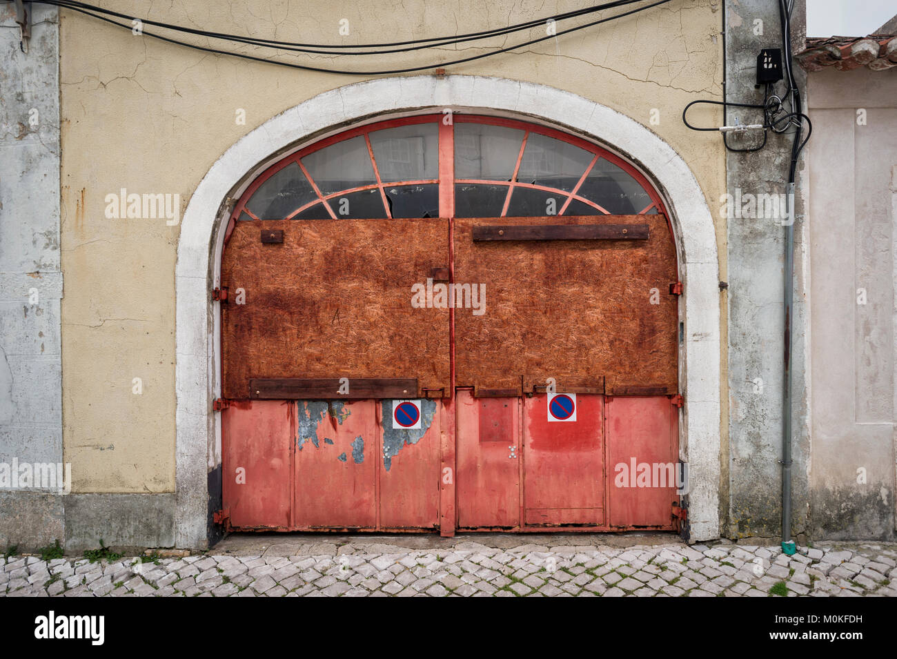 Boarded Up Door Cartoon