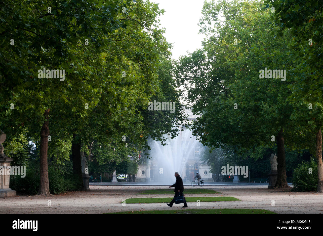 Parc de Bruxelles Warande Royal Park in front of the royal palace in ...