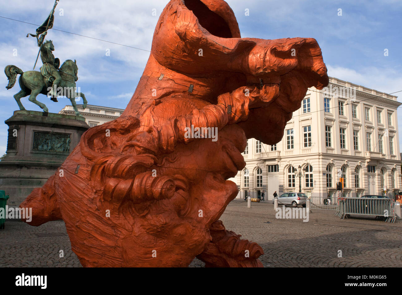 A sculpture from polyester resin by the Mexican artist Javier Marin ...