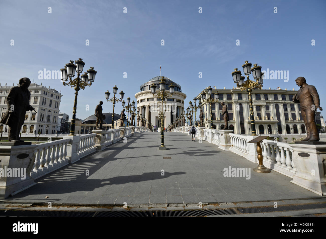 Art Bridge, Skopje, Macedonia Stock Photo - Alamy