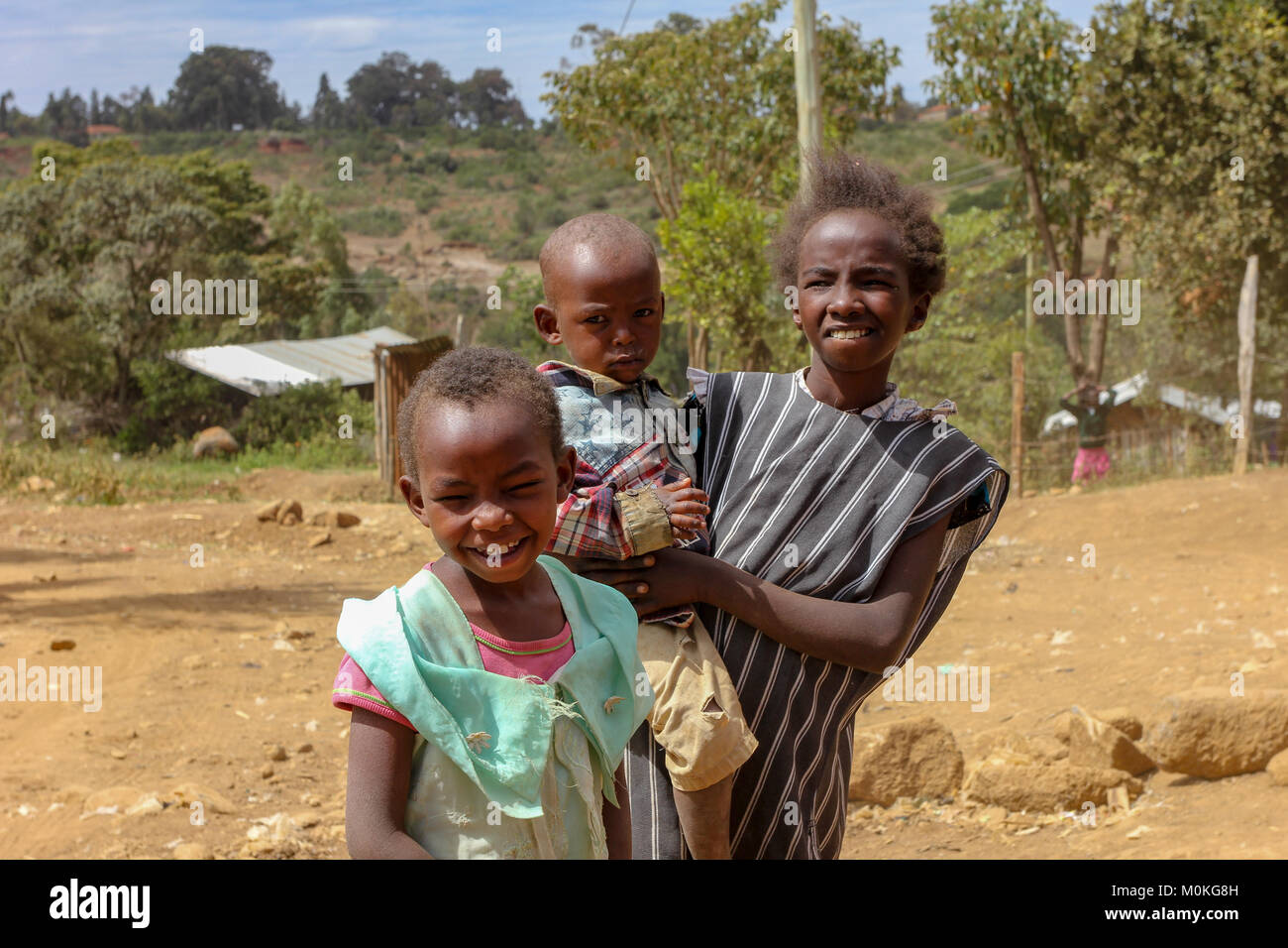 Happy kenyan children hi-res stock photography and images - Alamy