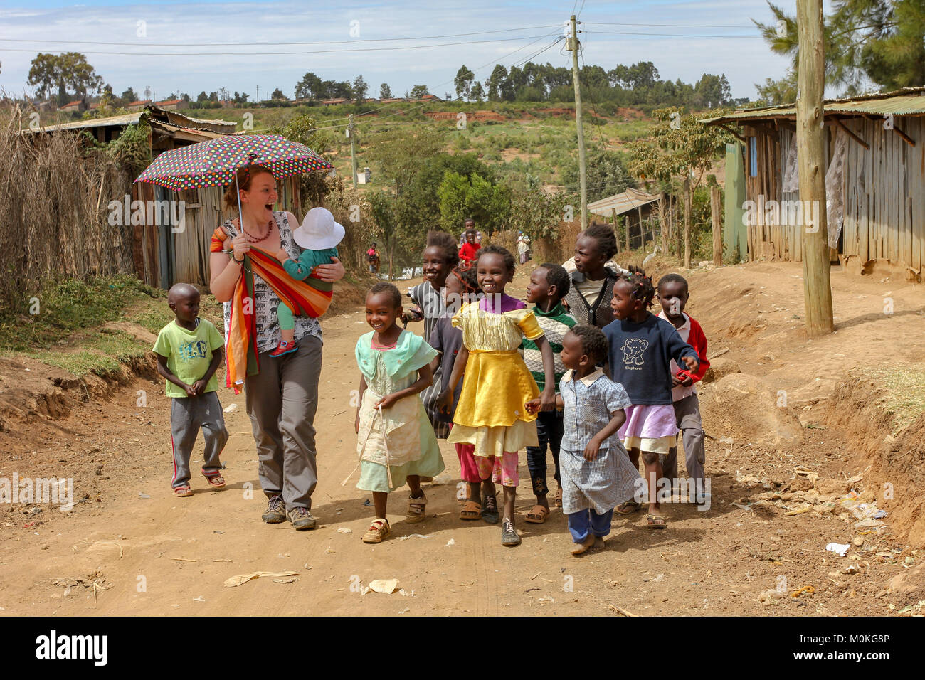 Kenyan village hi-res stock photography and images - Alamy