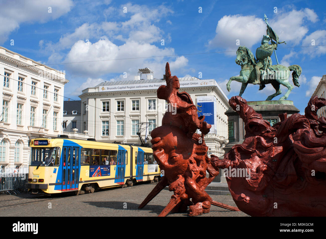 A sculpture from polyester resin by the Mexican artist Javier Marin ...