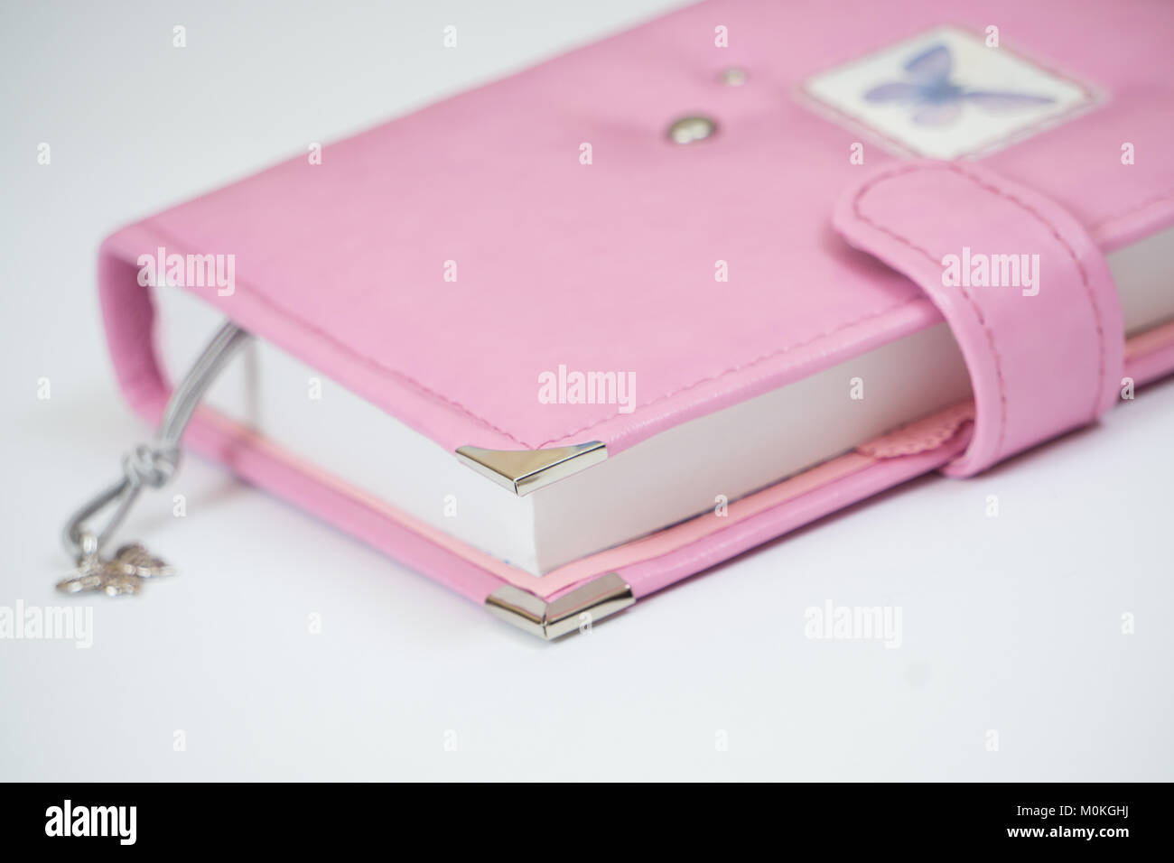 Handmade pink color leather notebook, planner for business or education ...