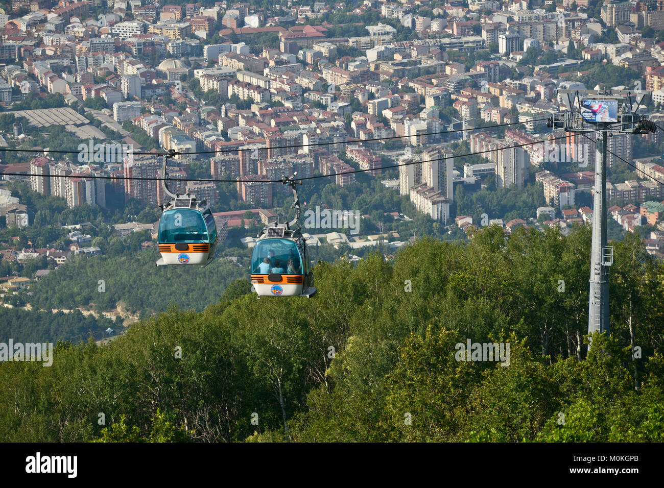 Panoramic view of Skopje from Vodno mountain, Macedonia Stock Photo - Alamy