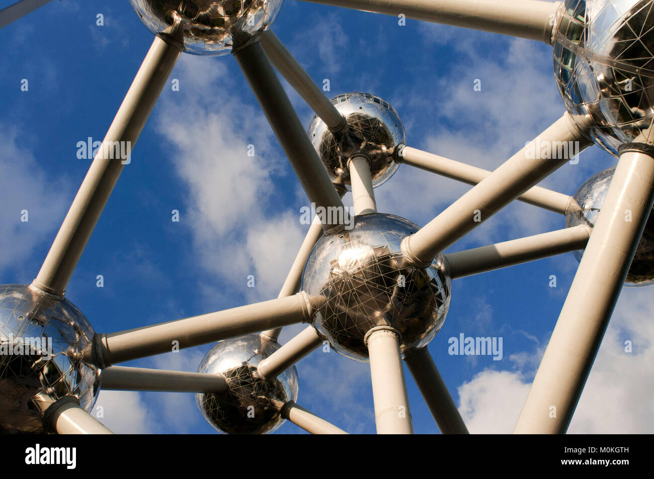 The Atomium monument designed by André Waterkeyn, Brussels, Belgium ...