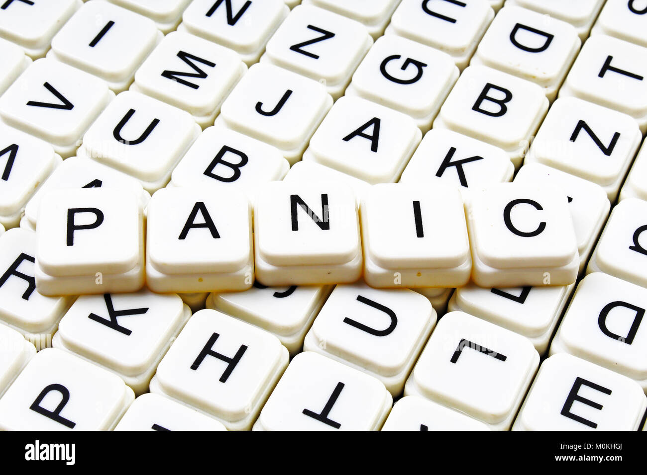 Panic text word crossword title caption label cover background ...
