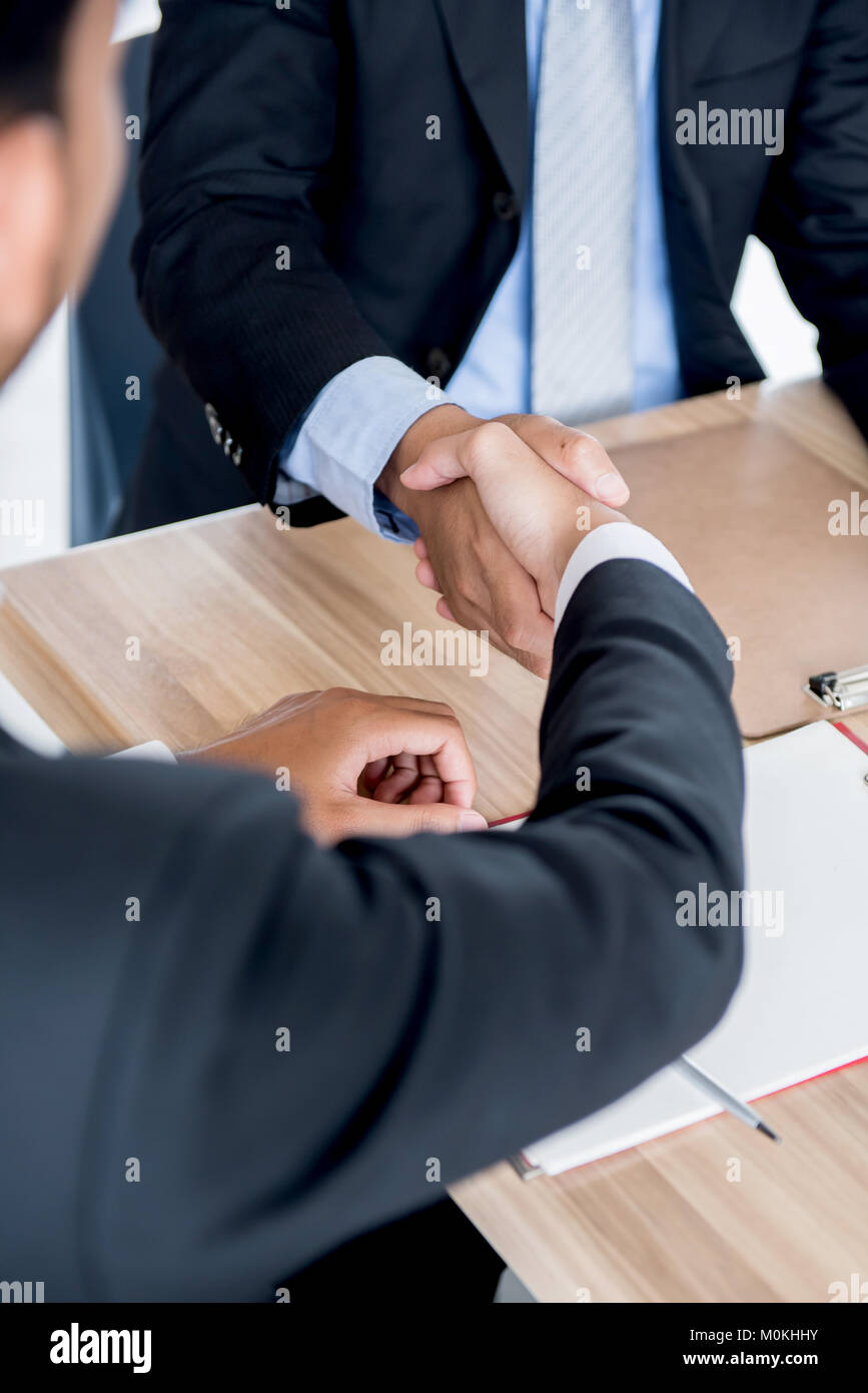 handshake for business and teamwork for achievement KPI and goal Stock ...