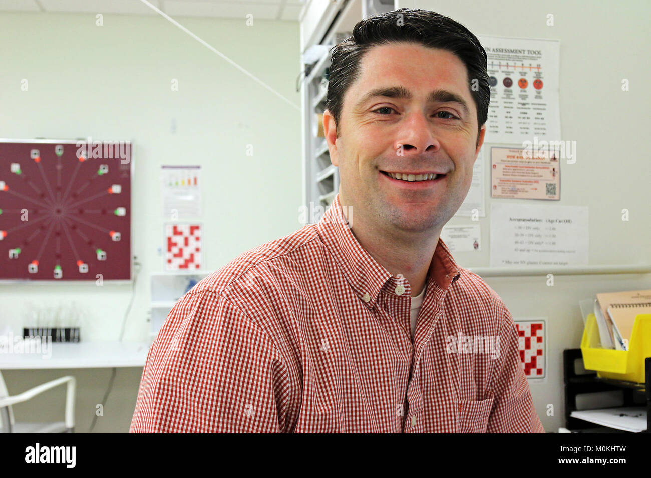 Todd Smith, an occupational therapist at the Intrepid Spirit on Fort ...