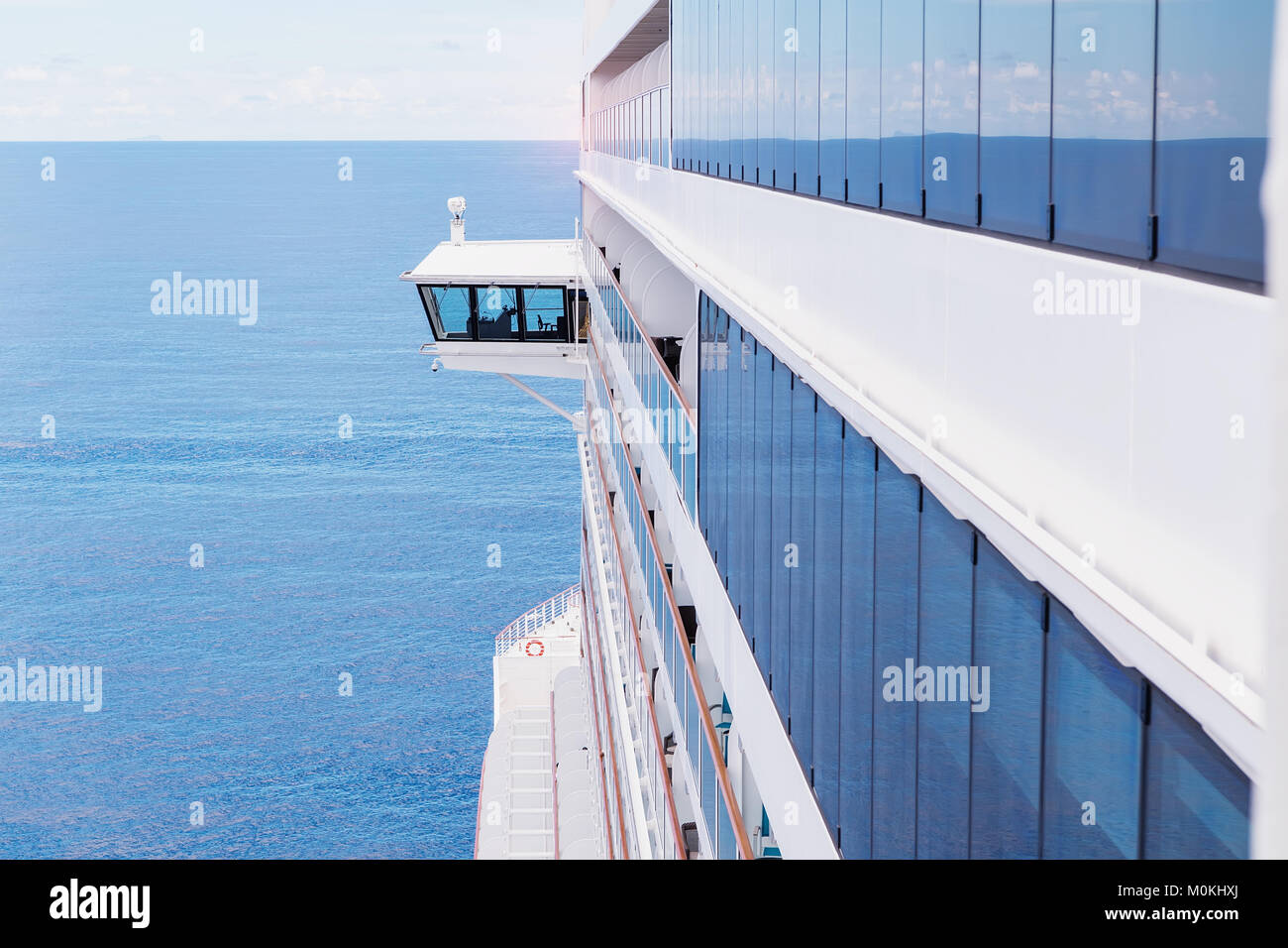 Captains Bridge on a Luxury Cruise Ship Stock Photo - Alamy