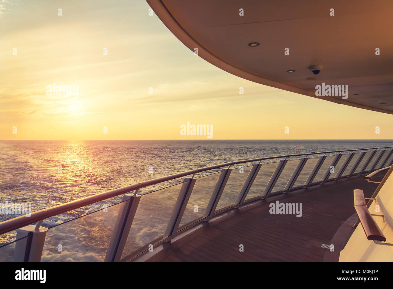 Sea view from cruise ship sailing Stock Photo - Alamy