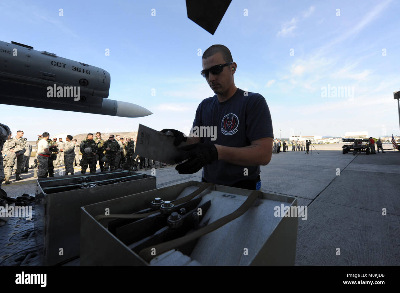 U.S. Air Force Staff Sgt. Ian Swartzwelder, 44th Aircraft Maintenance ...