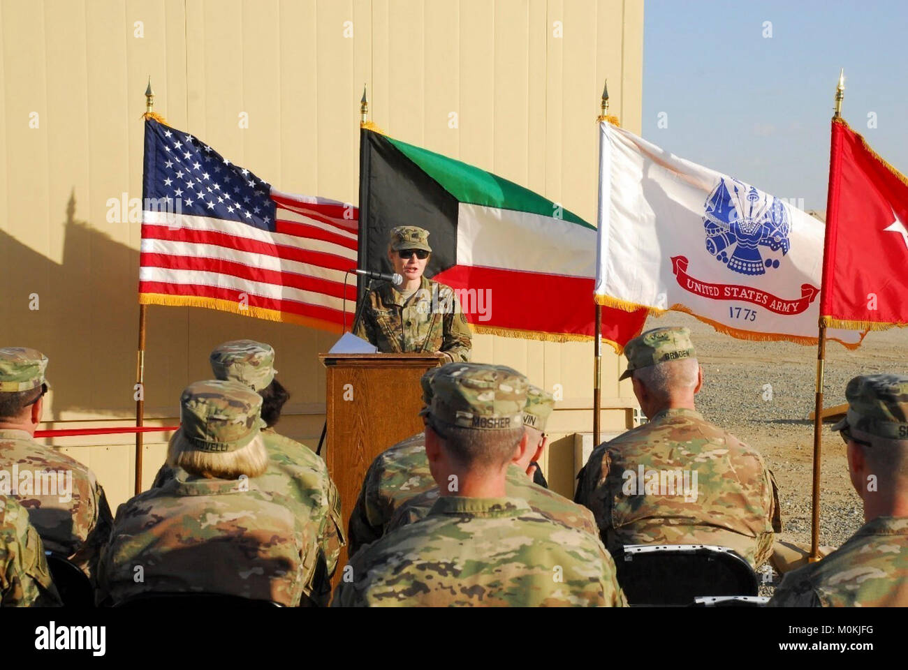 CAMP BUEHRING, Kuwait - The Camp Buehring Commander Lt. Col. Katie ...